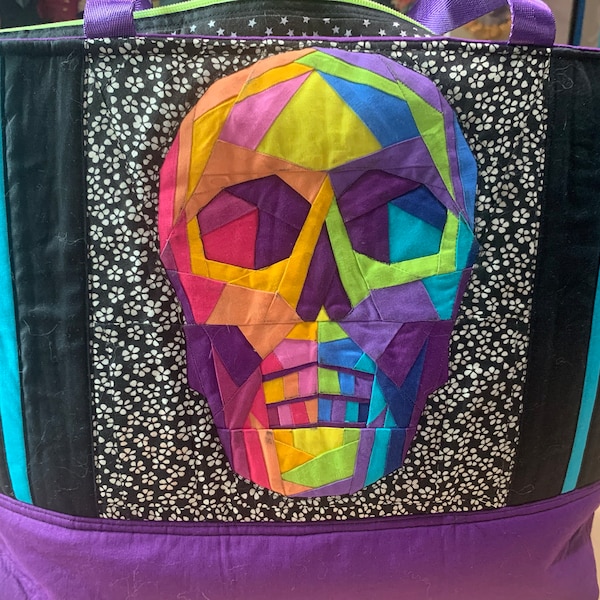 Fractured Skull 10" Block - FPP Pattern - Etsy