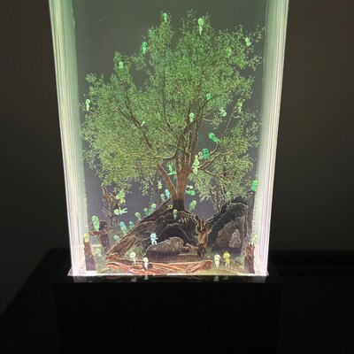 Jellyfish Swarm Resin Desk Light Underwater Epoxy Lamp Scuba ...