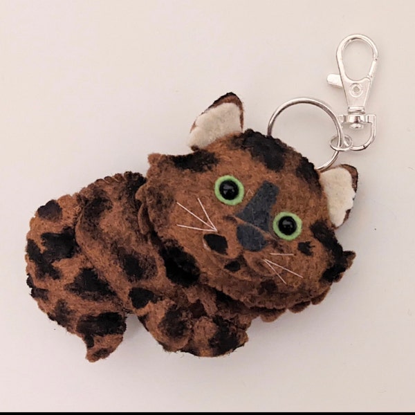 Custom Pet Cat Plush Keychain - Personalized Handmade Cat Mom Gift ...