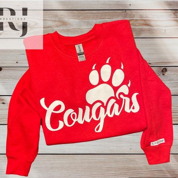 Cougars Svg, Cougar Svg, Mascot, School Svg, Clipart, Sublimation, Cut ...