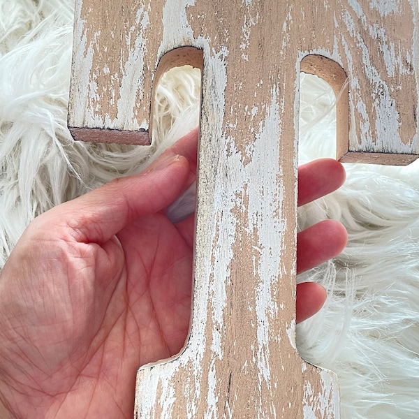 Distressed Wooden Letters, Wall Letter, Shelf Letters, Farmhouse ...