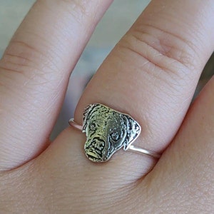 Custom Pet Portrait Ring Your Pet Ring Personalized Pet - Etsy