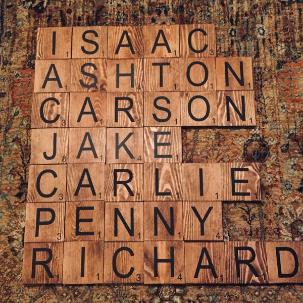 Word Game Letter STENCIL or DECAL / Scrabble Letter Stencil or Decal ...