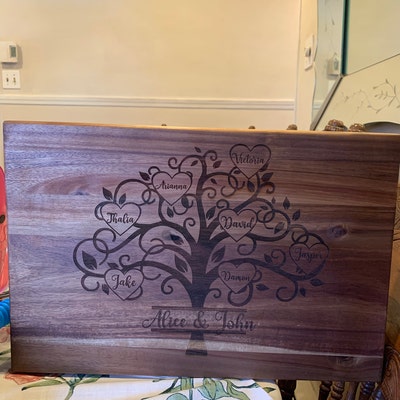 Family Tree 7 Members Svg, Family Heart Tree Svg/png.dxf File, Family ...