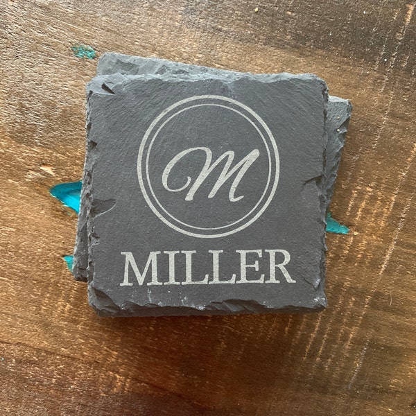 Slate Coasters, Personalized Slate Coasters, Housewarming Gift, Drink ...