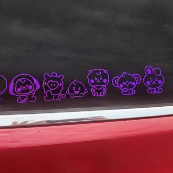 BT21 Baby Decal Set - BTS Bangtan Vinyl Decal for Car, Laptop, Window ...