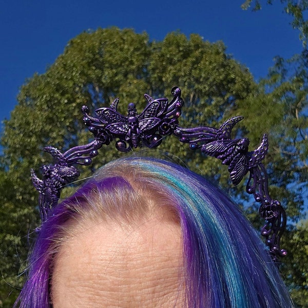 Demonic Headwear: Gothic Crown, Satanic Horns, Devil Cosplay, Fantasy ...