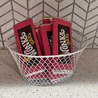 Wonka Chocolate Bar Label, Willy Wonka Party Supplies, 1.55oz Digital ...