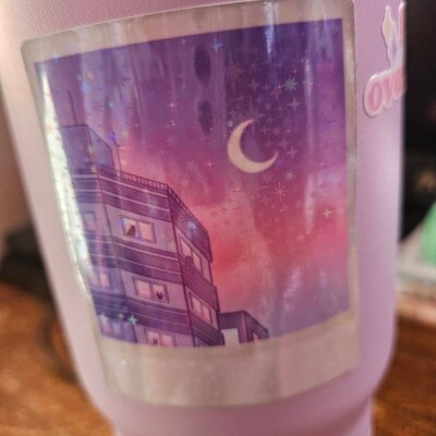 Holographic Aesthetic Sticker: Lofi Sky Polaroid Stickers for Planners ...