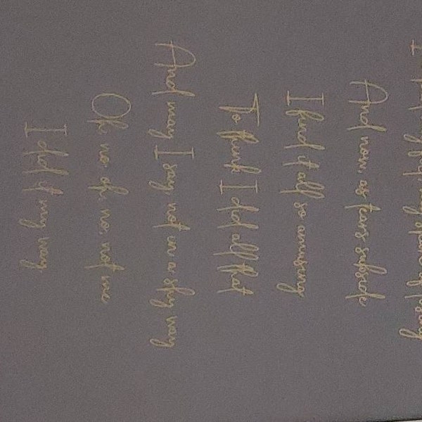 Custom Quote Print, Custom Poster in Gold | Rose Gold | Copper Foil ...