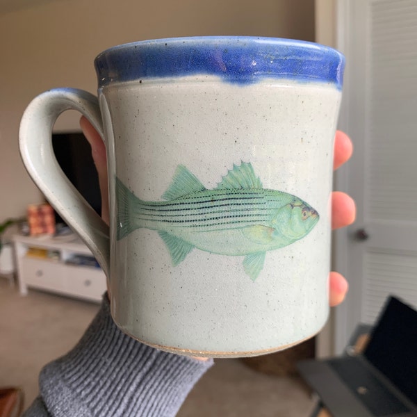 Fish Mug, Fish, Stoneware Mug, Handmade Mug, Ceramic Mug, Housewarming ...