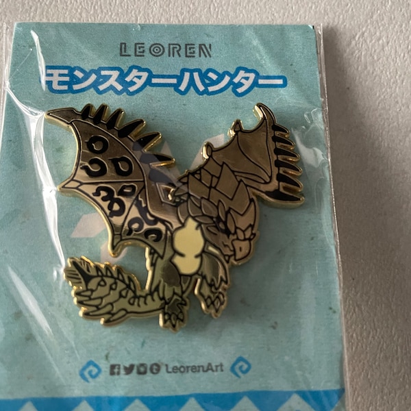 Monster Hunter World - MHW Iceborne - Hard Enamel Pin - Etsy