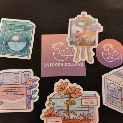 Floppy Disk Cute Vinyl Waterproof Sticker Kawaii Aesthetic - Etsy