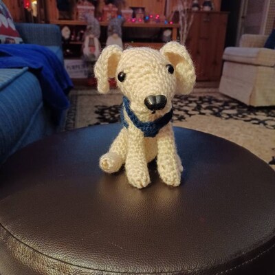 Crochet Pattern for Golden Boy, Realistic Crochet Golden Retriever ...