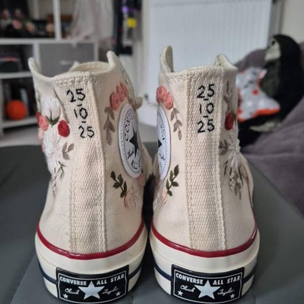 Embroidered Converse/ Converse Custom Constellation Embroidery ...
