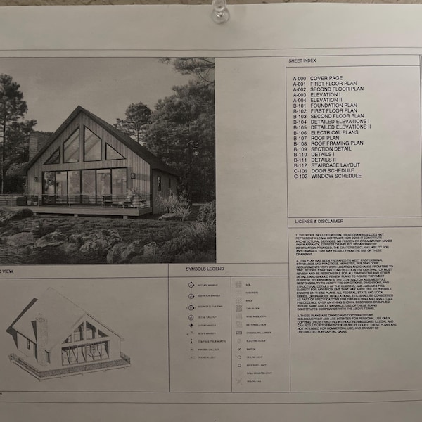 20' X 20' Lean Cottage Architectural Plans - Custom 400SF Tiny House ...