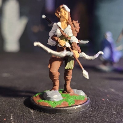 Elf Ranger Lila 3D Printed Tabletop RPG Mini - Etsy