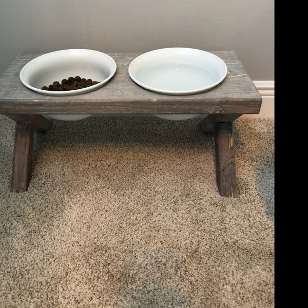 Dog Bowl, Dog Bowl Stand, Raised Dog Bowl Feeder, Farm Table, Raised ...