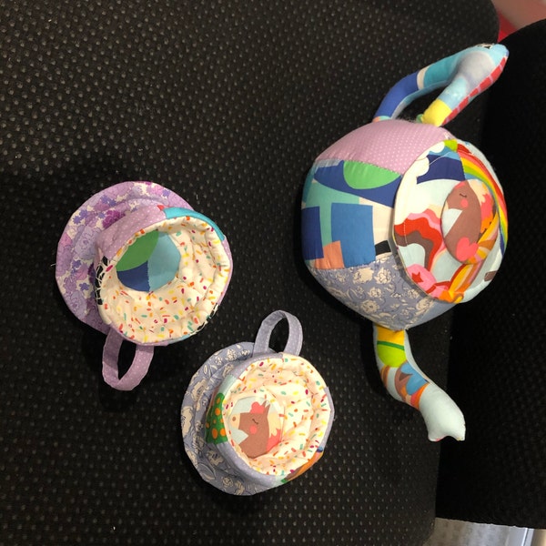 Tea Set Sewing Pattern, Tea Set Pattern, Tea Set PDF, Fabric Teapot ...