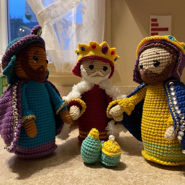 Christmas Crochet Pattern, Crochet Three Wise Men Pattern, Nativity ...
