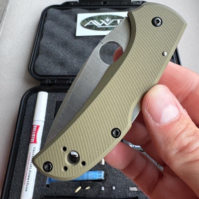 AWT Spyderco Paramilitary 2 Scales Agent Series Liner Delete Various ...