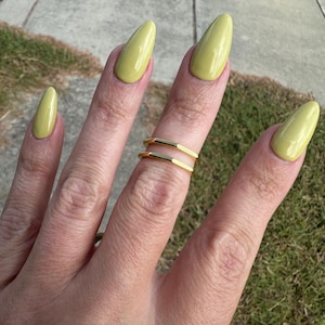 Onyx Ring, Open Ring, Gold Band Ring, Stacking Ring, Stackable Ring ...