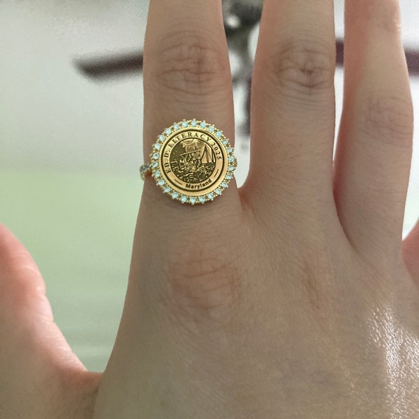 College Graduation Gift for Her, Custom College Class Ring, High School ...