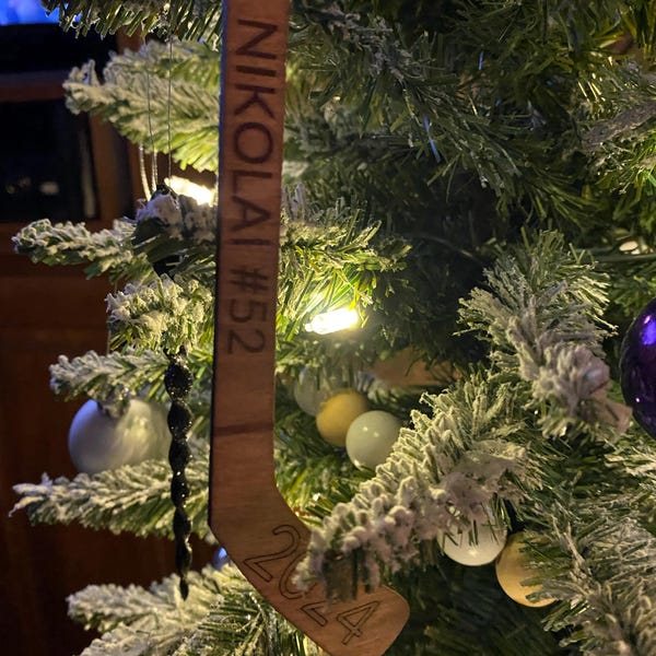 Blank Hockey Stick Ornaments for DIY Stained or Unstained - Etsy