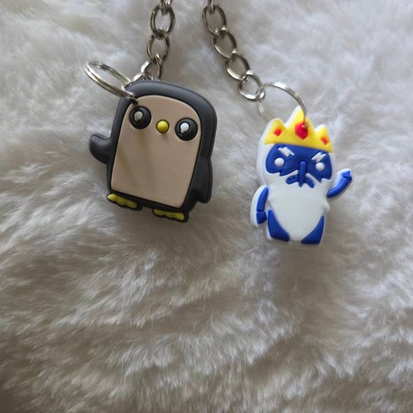 Adventure Time Keyrings/keychains | Cartoon Cute Emo Kids Goth Fun Jake ...