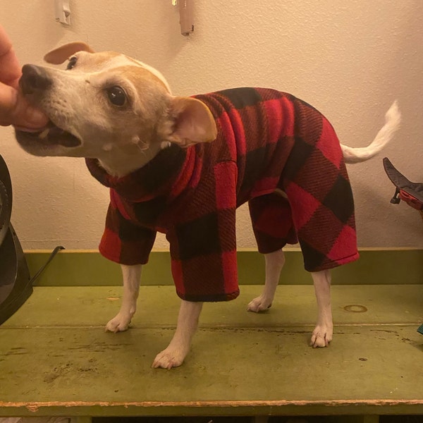Lumberjack - Dog Pajamas - Small Breed Dog Sweater - Etsy