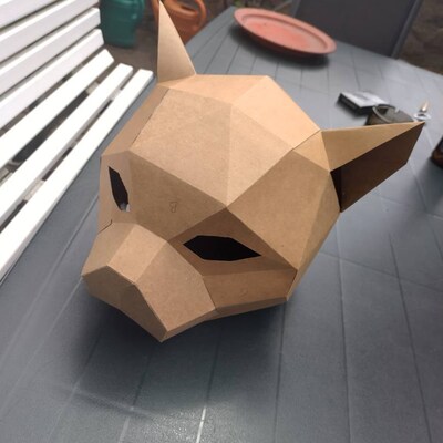 Yūrei Full Face Ghost Mask DIY Papercraft PDF Template - Etsy