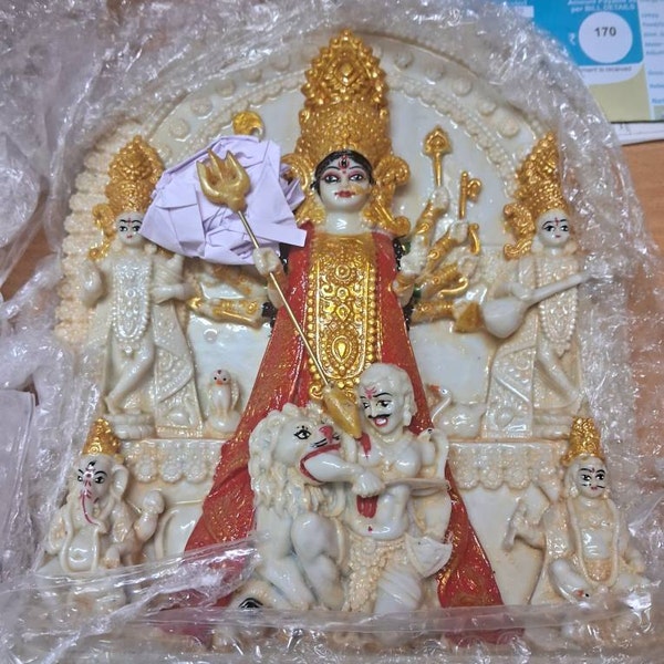 Dhokra Art of Goddess Durga Statue - Indian Brass Figurine- Dokra ...