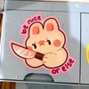 Funny Bunny Vinyl Stickers | Die-cut Matte Vinyl Sticker | 3” - Etsy