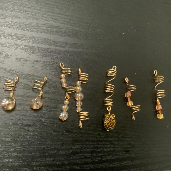 Loc Jewelry Silver Stars Set of 3 Dread/braid Charms Dreadlock Coils ...