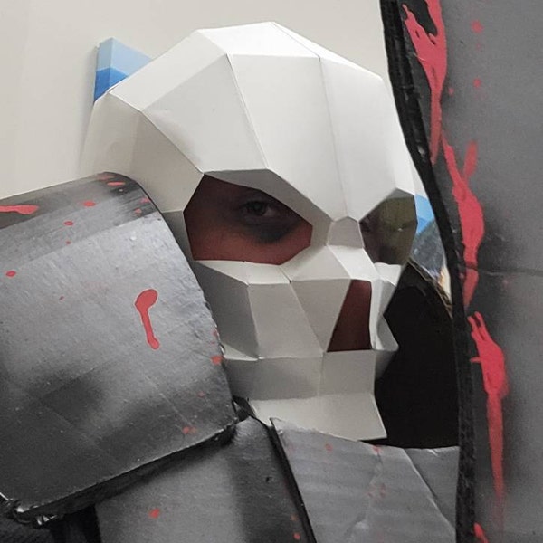 Make Your Deer Mask From Paper, PDF Pattern Mask, Polygon Face DIY ...