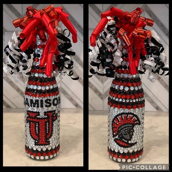 Custom/personalized Bedazzled Bottles. Bed Parties/college Dorm Decor ...