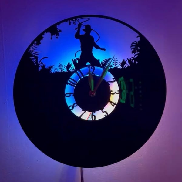 Gamer Clock With Led Light, Video Gaming Gifts, Game Room Wall Decor ...