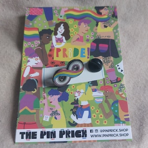 Transgender Bar Pin Subtle Trans Pride Flag Enamel Accessory Agender ...