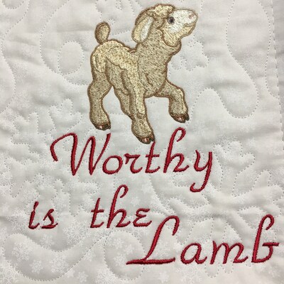 Baby Lamb Machine Embroidery Design, 4x4 and 5x7 Hoop, Lamb Embroidery ...