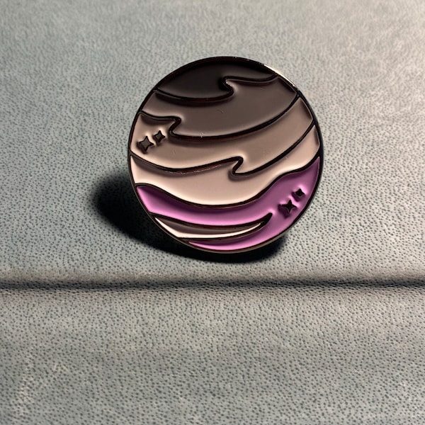 Asexual Pastel Planet Enamel Pin | Ace Pride Aroace Gift Subtle Pins ...