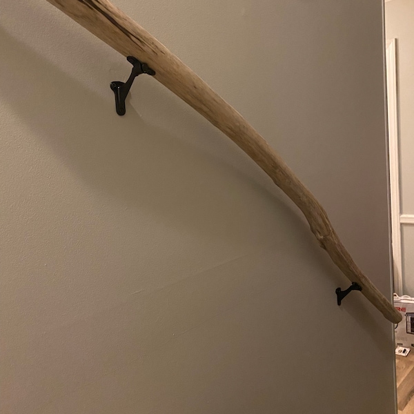 Rustic Driftwood Stair Rail - Branch Handrail 2-16ft - Nature-inspired ...