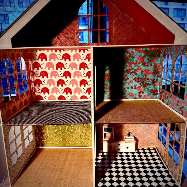 Dollhouse Wallpaper Printable Wallpaper Download Pink Flowers Wallpaper ...