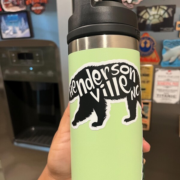 Boone Bear Sticker North Carolina 4.5 Mountain Bear NC Illustrated ...