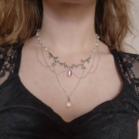 Handmade Dainty Delicate Ethereal Fairy Elegant Silver Blue & Pearl ...