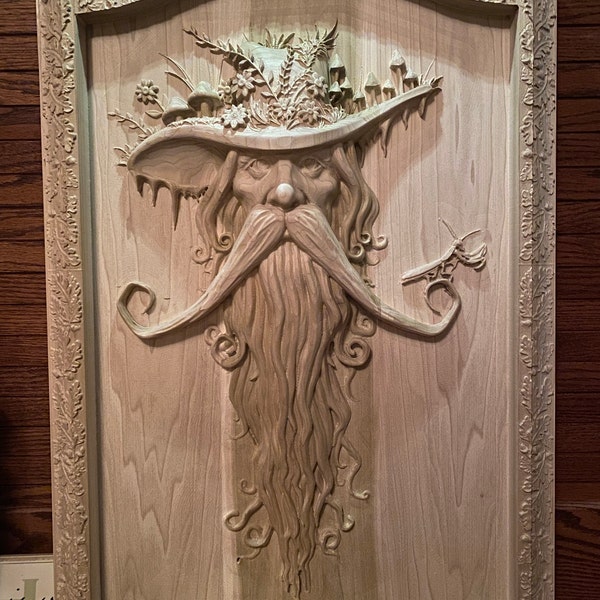Wizard of the Forest, 3D STL Model for Cnc Users, CNC Router Engraver ...