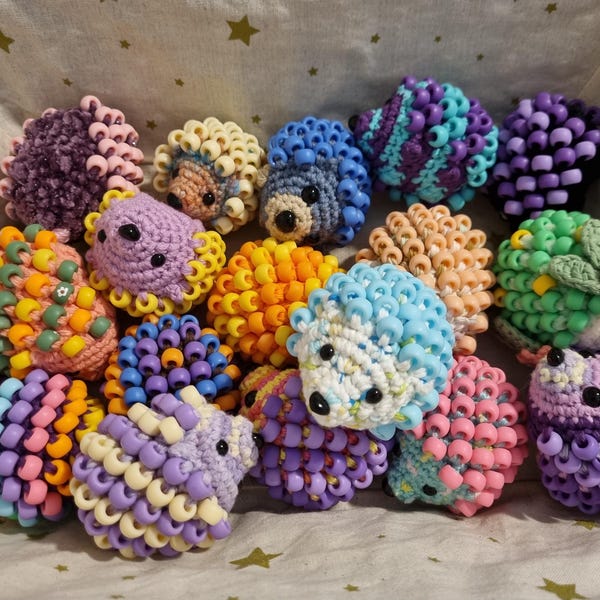 Beaded Fidget Hedgehog Crochet Pattern Crochet Fidget Toy Fidget ...