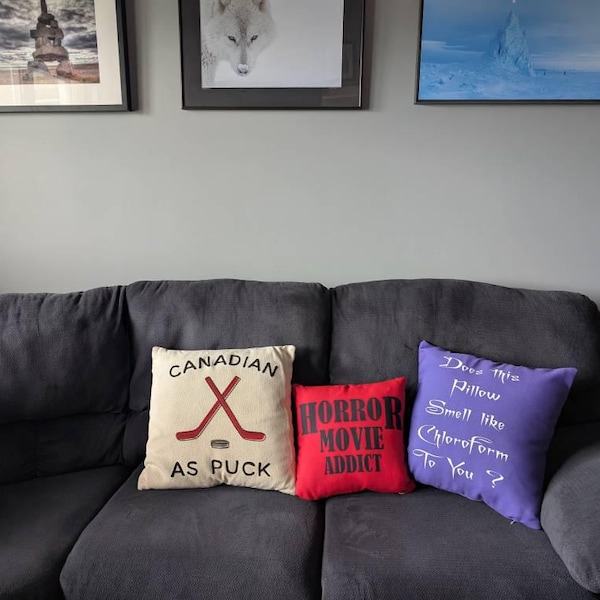 Smell Like Chloroform Square Pillow, Funny Pillow, Horror Fan Gifts ...