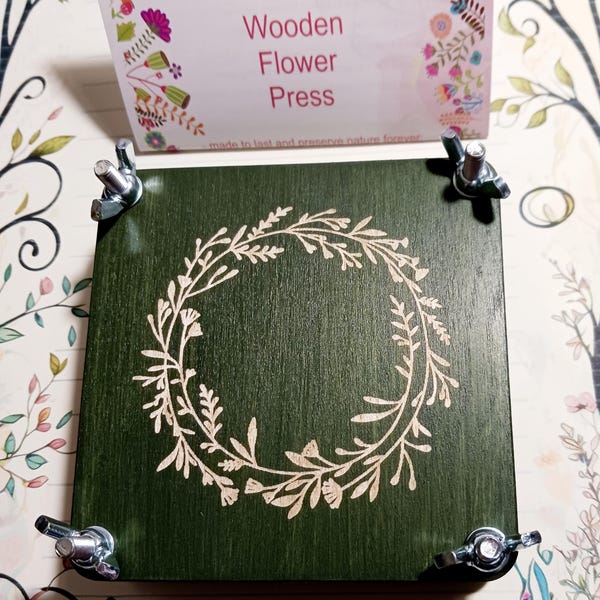 Pocket Leaf Press, Wooden Flower Press Herbarium, Pocket Flower ...
