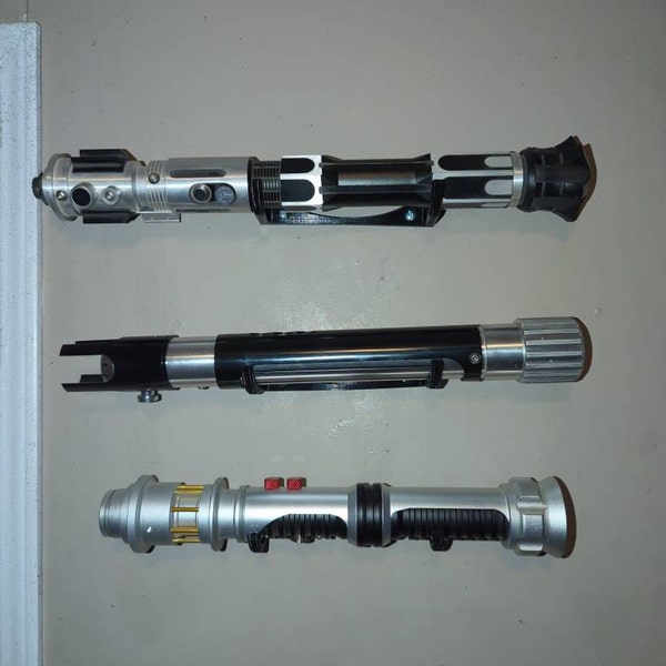 5 X Horizontal Lightsaber Wall Mount, Galaxy's Edge Lightsaber Mount - Etsy