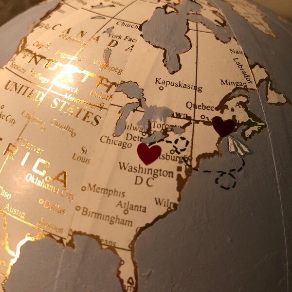 Graduation Party Decoration, Custom Globe Guest Book Sign In ...
